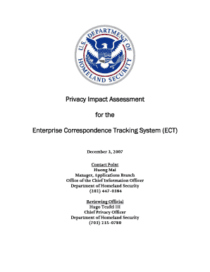Fillable Online Enterprise Correspondence Tracking System (ECT) Fax ...