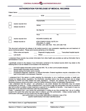 Fillable Online Patient forms for new patients and annual gastroenterology visits Fax Email ...