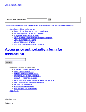 Fillable Online aetna prior authorization form for medication Fax Email ...