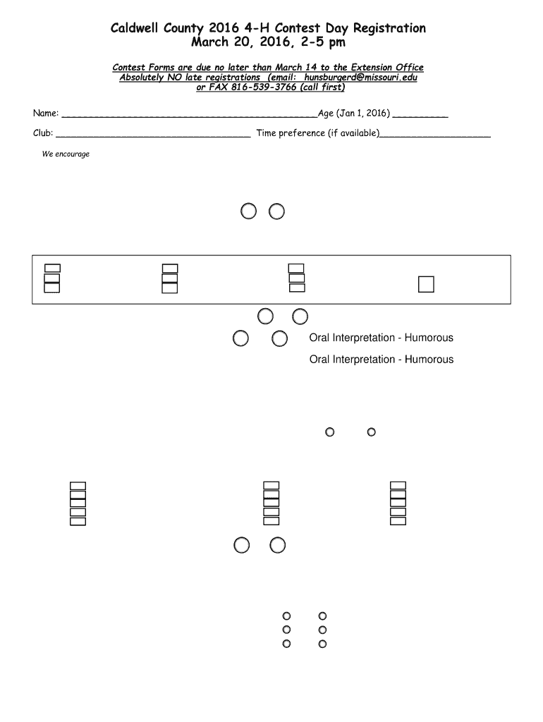 Fillable Online extension missouri Clover Connection-May-June 2016 - MU ...