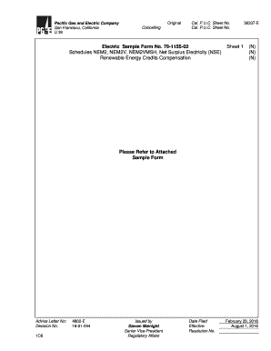 Fillable Online Electric Sample Form No. 79-1155-02 Sheet 1 (N ...