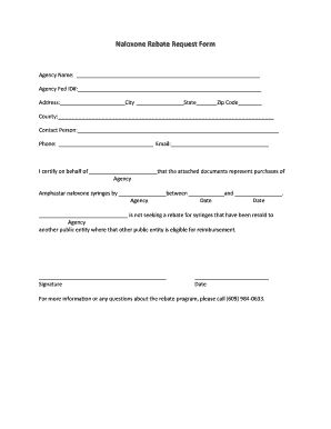 Fillable Online nj Naloxone Rebate Request Form - New Jersey Fax Email ...