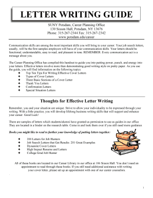 Fillable Online potsdam Letter Writing Guides - potsdam.edu Fax Email ...