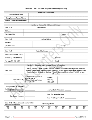 Fillable Online decal ga Center Application-Adults Only - Bright from ...