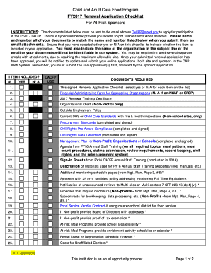 Fillable Online azed At-Risk Program Application Checklist Fax Email ...