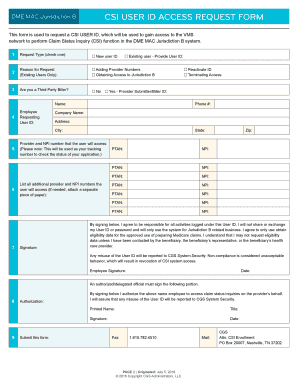 Fillable Online Instructions for Completing CSI Forms - cgsmedicare.com ...