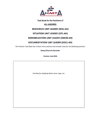 Fillable Online RESOURCES UNIT LEADER (RESL-AH) SITUATION UNIT LEADER ...