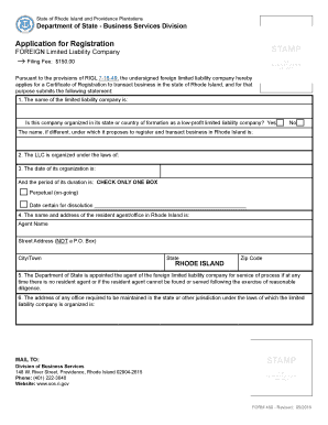 Fillable Online sos ri How to complete the form - Nellie M. Gorbea Fax ...