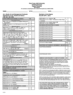 Fillable Online wtamu WT ID: Fax Email Print - pdfFiller