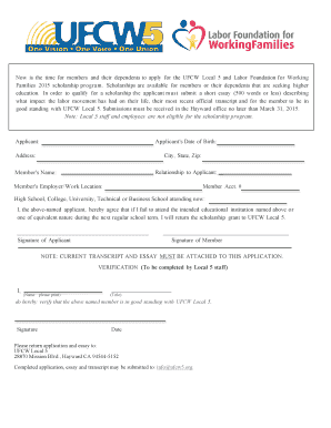 Fillable Online ufcw5 ufcw5.org Fax Email Print - pdfFiller