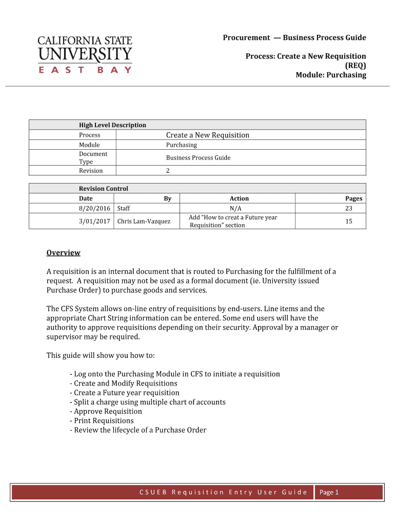 Fillable Online Process: Create a New Requisition Fax Email Print - pdfFiller