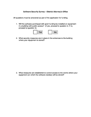 Fillable Online lasc A completed Security Survey Form from the District ...