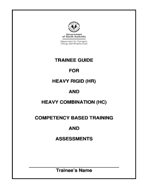Fillable Online TRAINEE GUIDE Fax Email Print - pdfFiller