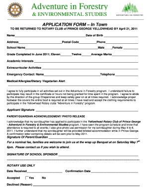 Fillable Online clubrunner Adventure in Forestr - clubrunner.ca Fax ...