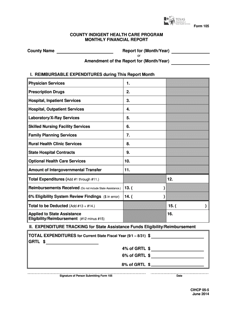 Fillable Online dshs texas CIHCP Handbook Forms and Instructions ...