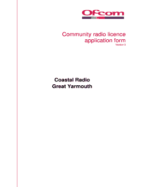 Fillable Online licensing ofcom org Coastal Radio Application Form ...