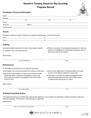 Fillable Online Journey to Excellence-JTE Guidebook for Boy Scout ...