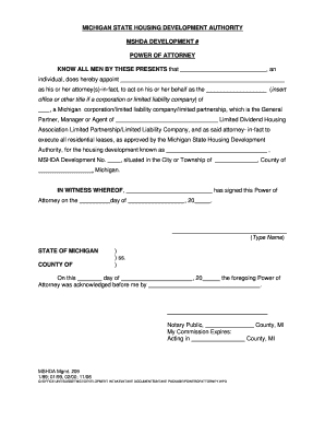 Fillable Online MSHDA DEVELOPMENT # Fax Email Print - pdfFiller