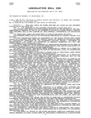 Fillable Online LEGISLATIVE BILL 235 Fax Email Print - pdfFiller