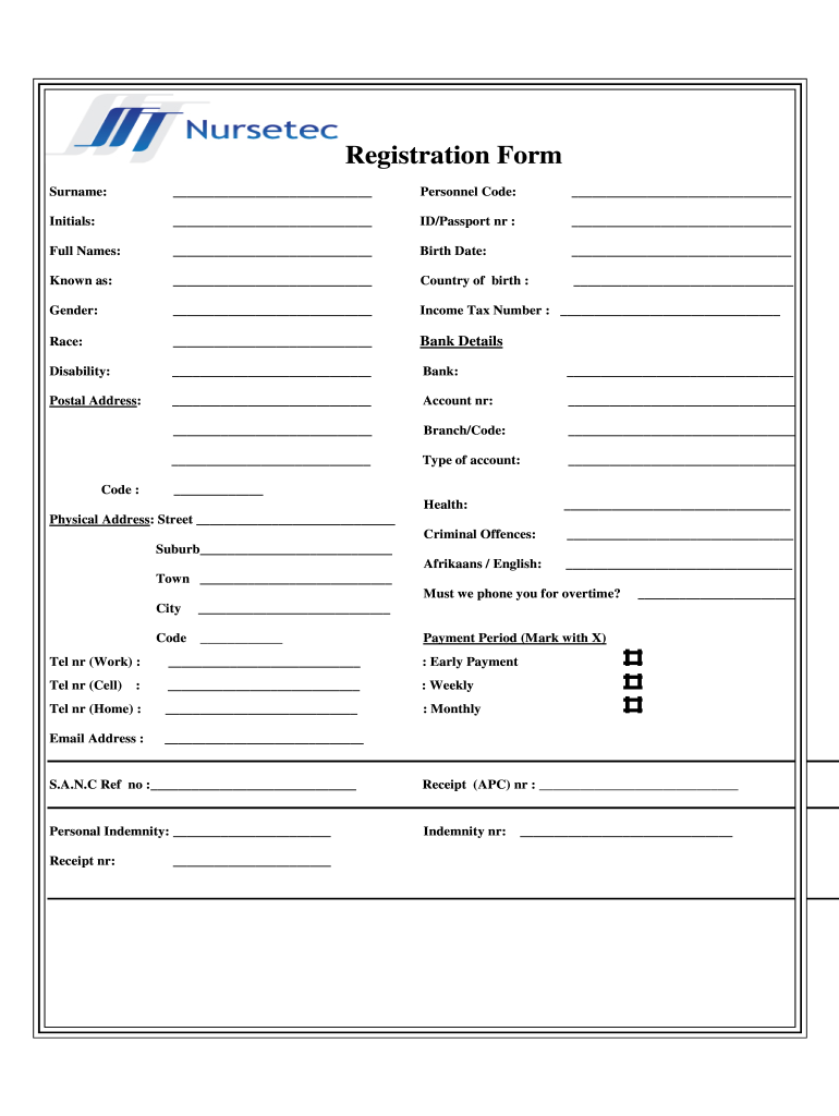 Nursetec Agency Application Form 2020-2022 - Fill and Sign Printable ...