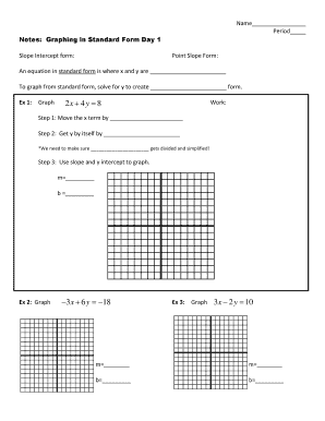 Fillable Online gcisd-k12 Notes: Graphing in Standard Form Day 1 ...