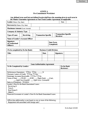 Fillable Online annex a - Capital Source One Fax Email Print - pdfFiller