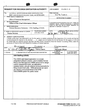 Fillable Online archives USA Staffing (USAS) - National Archives and ...