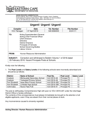 Fillable Online ecdoe gov Urgent! Urgent! Urgent! - ecdoe - ecdoe gov ...