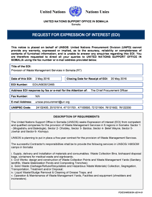 Fillable Online un UNITED NATIONS SUPPORT OFFICE IN SOMALIA Fax Email ...