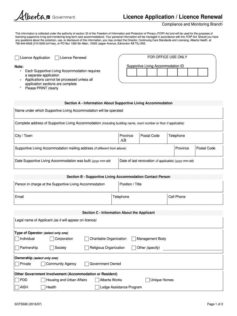 Fillable Online Licence Application / Licence Renewal. This form is used to apply or renew a ...