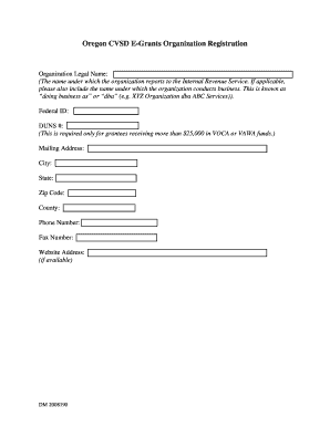 Fillable Online doj state or JUSTICE-#2008190-v1-E-Grants Organization Registration Request Form ...