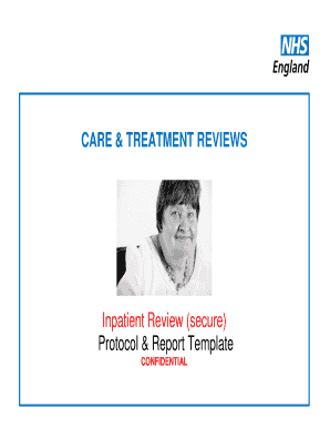 Fillable Online CARE & TREATMENT REVIEWS Inpatient Review - NHS England ...
