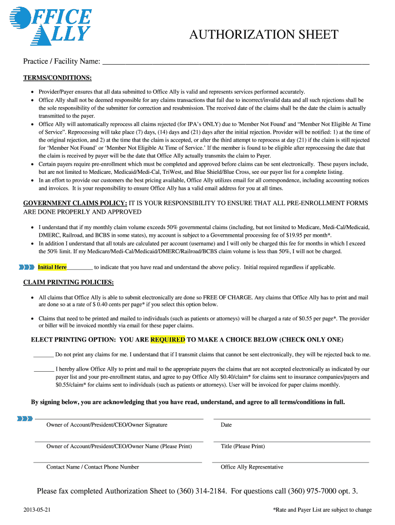 Fillable Online Practice / Facility Name: Fax Email Print - pdfFiller