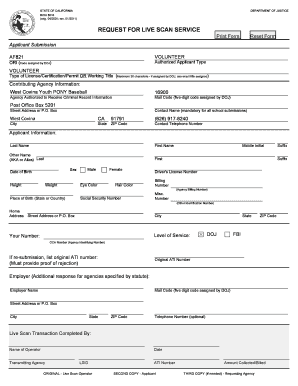 Fillable Online BCIA 8016 - Request for Live Scan Service - Sport ...