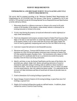 Fillable Online Survey Requirements.doc Fax Email Print - pdfFiller