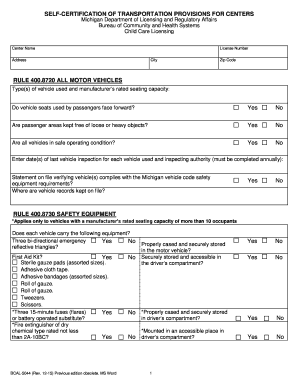 Fillable Online michigan bcal-5044.DOT Fax Email Print - pdfFiller