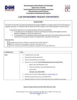 Fillable Online doh dc Department of Health Health Regulation and ...