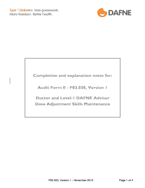 Fillable Online P09.003, Version 1 - Completion of Audit Form E (e ...