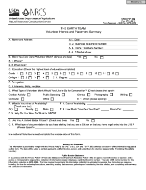 Fillable Online nrcs usda PER 002 Template.doc Fax Email Print - pdfFiller
