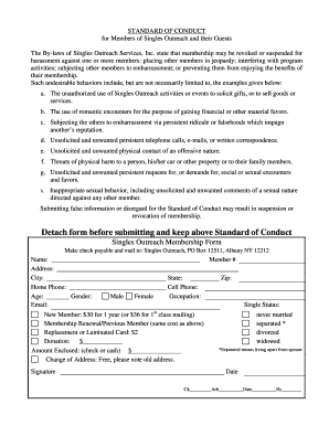 Fillable Online singlesoutreach Detach form before submitting and keep ...