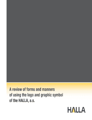 Fillable Online halla A review of forms and manners of using the logo ...