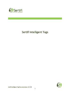 Fillable Online Sertifi Intelligent Tags Fax Email Print - pdfFiller
