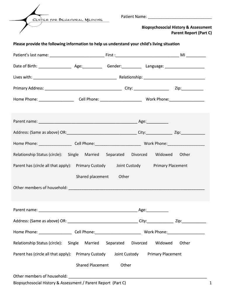 Fillable Online parent form part C Fax Email Print - pdfFiller
