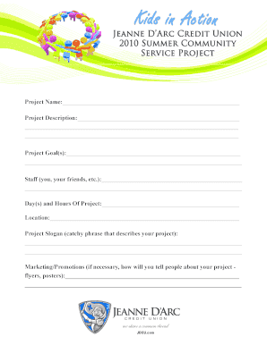Fillable Online Project Name: Project Description: Fax Email Print ...