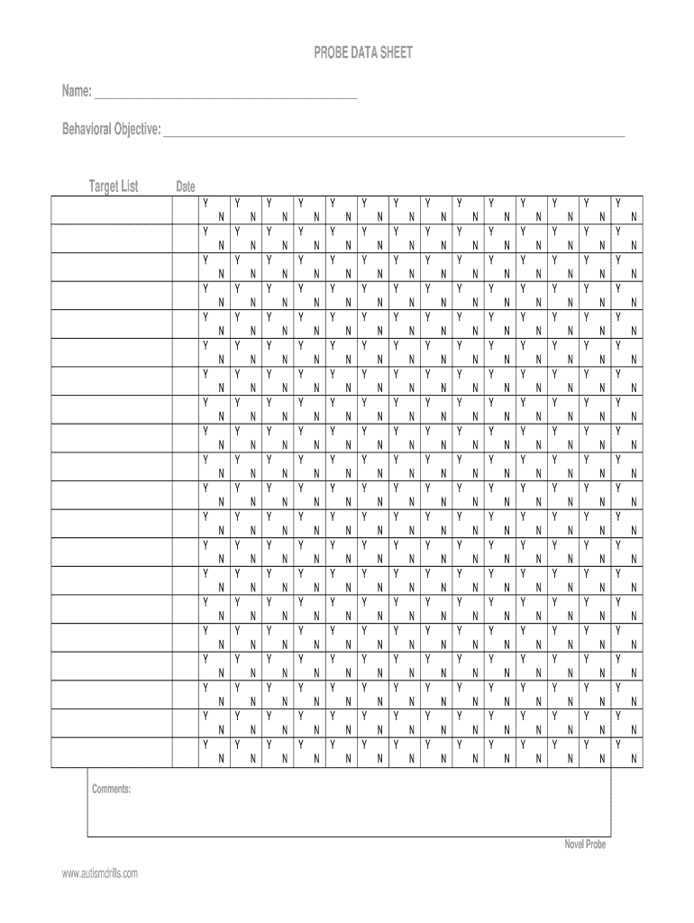 Printable Aba Data Collection Sheets Printable World Holiday