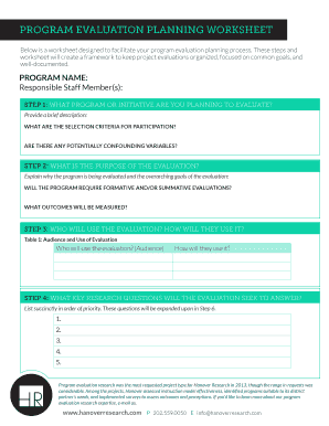 Fillable Online framework and planning - Hanover Research Fax Email ...