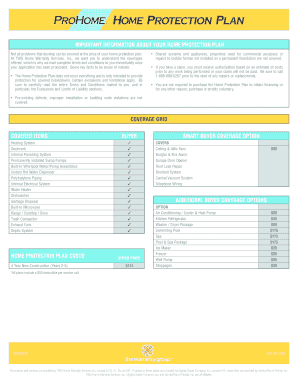 Fillable Online prohomeco IMPORTANT INFORMATION ABOUT YOUR HOME ...