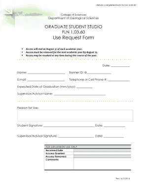 Fillable Online utsa Use Request Form - UTSA Fax Email Print - pdfFiller