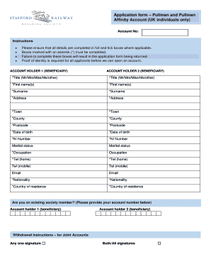 Fillable Online srbs co Application form Pullman and Pullman Affinity Account (UK ... - srbs co ...