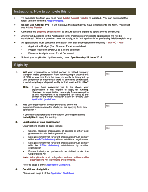 Fillable Online environment nsw gov 2016 Resource Recovery ...